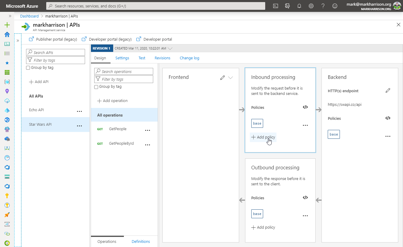 API Management - Hands-on Lab Script - part 3 | azure-apim-lab